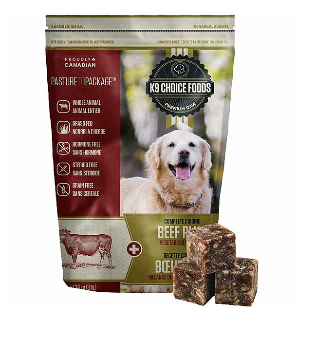K9 Choice Frozen Raw Beef Plus – Discover Dogs